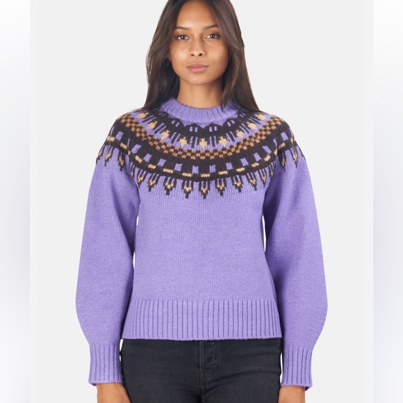 A.L.C. | Sweaters | Beautiful Alc Purple Fair Isle Sweater | Poshmark